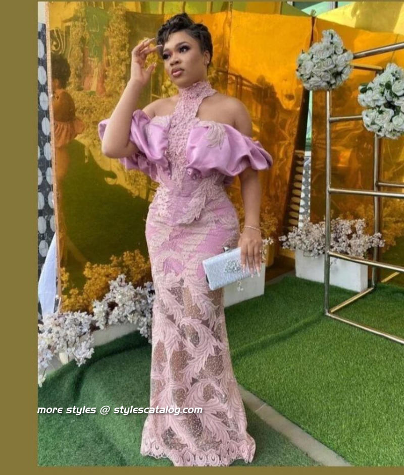Stunning And Glamorous Lace Long Gown Designs For Party Attendees ...